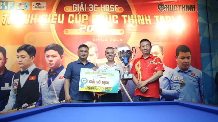 Trần Quyết Chiến ngược dòng vô địch giải billiards 3C HBSF tranh Siêu Cúp Phúc Thịnh Table 2024